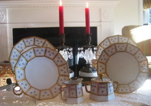 » Pretty in Pink Limoges Red Door Table Decor